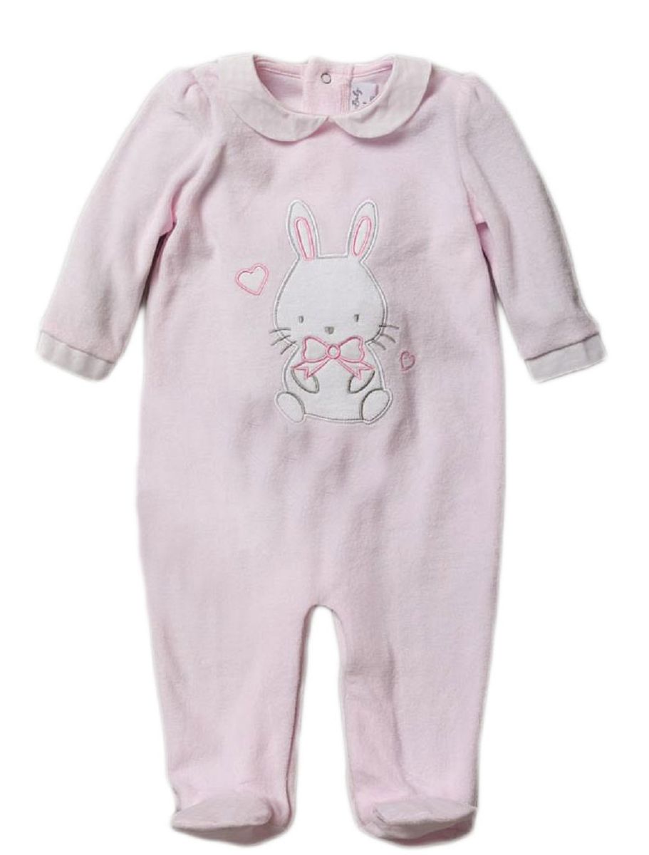 Baby Boy Girl SLEEPSUIT Babygro Velour Spanish Style BUNNY | eBay UK