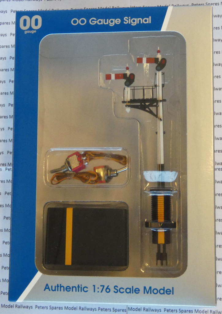 Dapol 4L-001-006 Working Motorised GWR Junction LH 2 Arms Post Signal ...